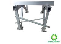 China Anodized Aluminium Solar Ground Mount System Single Pole for sale