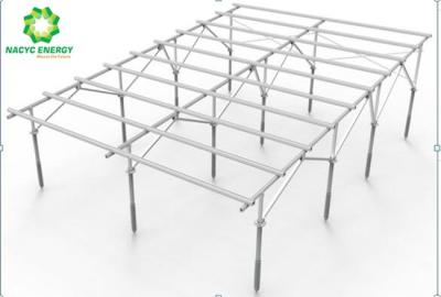China Foldable Rolling Aluminum Ground Mount Solar Racking System With Adjustable Structure for sale