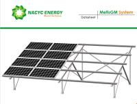 China Silver Color High Strength Solar Panel Racking System With Reinforced Metis Rail for sale