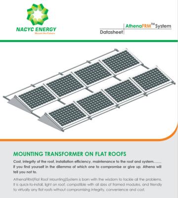 China Rotate Maintenance Flat Roof Solar Mounting System Solar Rooftop Racking Systems for sale