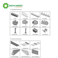 China Rotate Maintenance Flat Roof Solar Mounting System Solar Rooftop Racking Systems for sale