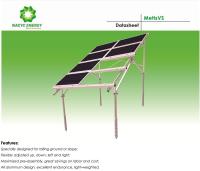 China Aluminum Adjustable Solar Panel Mount Brackets Silver Solar Rolling Ground Mounting Systems for sale