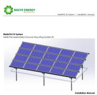 China Configurable Design Pre Assembled Solar Ground Bracket Suitable For Framed Pv Module for sale