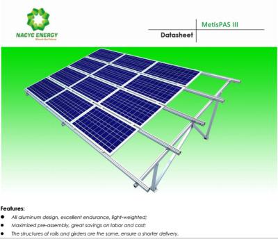 China Universal Solar Ground Mounting Bracket Solar Panel Power Racking Systems for sale
