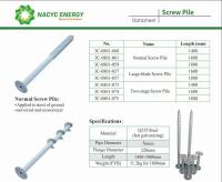 China Screw Foundation Systems Q235 Steel Adjustable Length Solar Ground Screws Solar Panel Support Screw Pile for sale