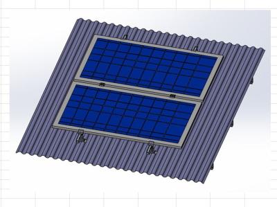 China Reliable Structure Metal Roof Solar Mounting Systems For Pitched Roof Solar Panel Rack for sale