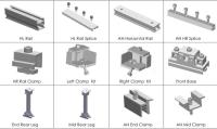 China Ballasted Aluminium Solar Panel Mounting System / Flat Roof PV Mounting Structures for sale
