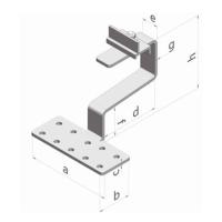China One For All Unique Clamps Customized Solar Roof Hooks and Hanger Bolts Suitable For The Framed Modules for sale