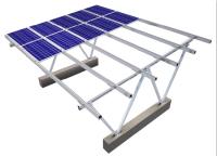 China Aluminum Waterproof Solar Carport Ground Systems Greatly Reinforced Structure For Maximum Spacing for sale