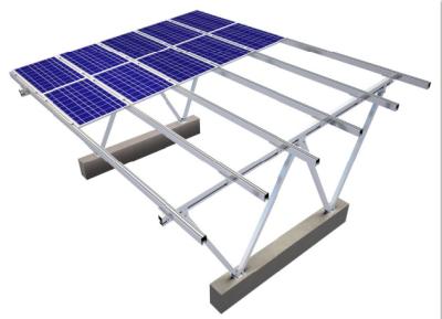 China Aluminum Waterproof Solar Carport Ground Systems Greatly Reinforced Structure For Maximum Spacing for sale