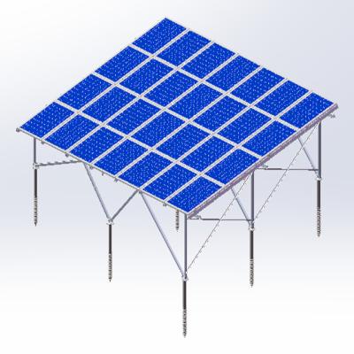 China Pre-Assembled Metis 4 Aluminum Solar Mounting System , Ground Mount Solar System for sale