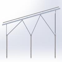 China Pre-Assembled Metis 4 Aluminum Solar Mounting System , Ground Mount Solar System for sale