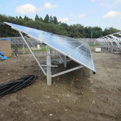 China Solar Panel Single Pole Mount Solar Ground Mounting System 50kw Solar Power Energy Solar Ground Brackets for sale