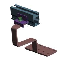 China Customized Metal Roof Solar Mounting Systems Unique Clamp For Pitch Roof for sale