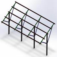 China Few Solar Ground Mount System Penetration Steel Single H - Beam Pole for sale