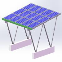 China Ground Aluminum Solar Panel Mounting System Trapezoid Design Reducing Costs for sale