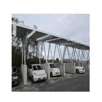 China Aluminum Waterproof Solar Carport Ground Systems Greatly Reinforced Structure For Maximum Spacing for sale