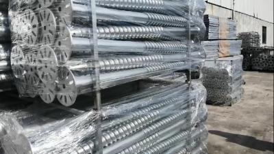 China High Strength Bond Metal Ground Screw / Ground Screw Piles Saving Cost Effective for sale