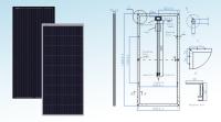 China Anti PID 165W White Backsheet Polycrystalline Solar Panel for sale
