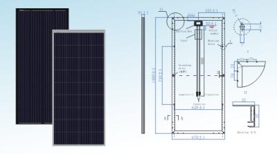 China Anti PID 165W White Backsheet Polycrystalline Solar Panel for sale