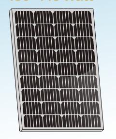 China 110W 125W Mini Monocrystalline Solar Panels for sale