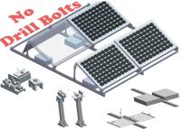 China Super Supplier Pre Assembled Flat Roof Ballasted Solar Racking Systems for sale