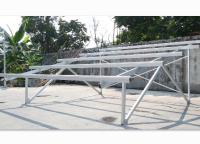 China 1MW Solar Farm Concrete Foundation Metal Screw Pile Solar Panels Racking Bracket for sale