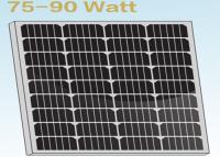 China 90W Tempered Glass Monocrystalline Solar Panel for sale