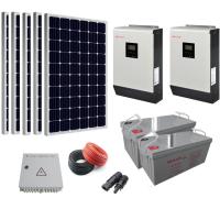 China 6000 5000 4000W Solar PV Panel With Single Phase Inverter for sale