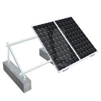 China Aluminum 6005 T5 Flat Roof Solar Mounting System 3000W 5000W for sale