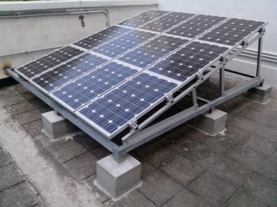 China Aluminum 6005 T5 Flat Roof Solar Mounting System 3000W 5000W for sale