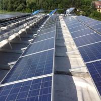 China Aluminum 6005 T5 Flat Roof Solar Mounting System 3000W 5000W for sale