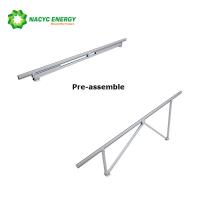 China All Aluminum Flat Roof Solar System With Adjustable Angle for sale