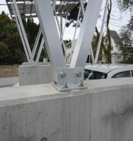 China PV Ground Mounted Waterproof Carport Solar Systems W Type Aluminum Parkinglot Frames for sale