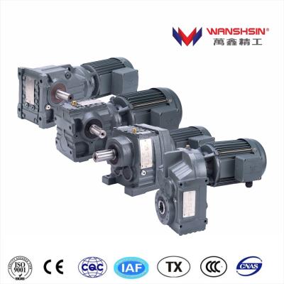 China high- torque K Series Helical Bevel Gear Box AC Electric Transmission Gear Motor Gearbox for sale