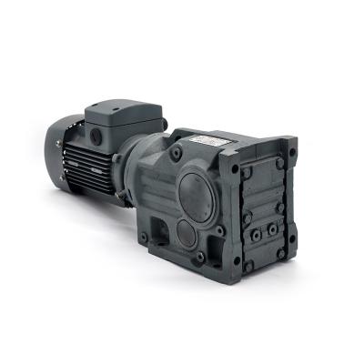 China 8 Pole Bevel Helical Reducer Long Life Time Compact Right Angle Gearbox for sale
