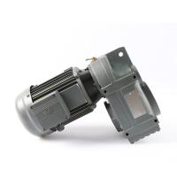 China Flange Mounted 90 Degree Parallel Shaft Helical Gear Motor Cast Iron for sale