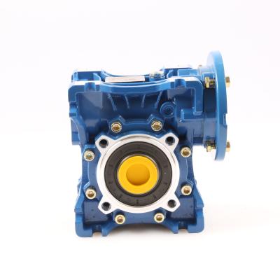 China Blue Color Power 60W Worm Gear Gearbox Hollow Shaft Gear Motor for sale