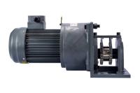 China Compact Structure 22rpm Geared Brake Motor Chain Wheel Output for sale