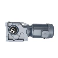 China High Torque 200Nm Bevel Gear Reducer Helical Motor Gearbox Key Shaft Output for sale