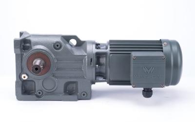 China Wanshsin Grey K Series Helical AC Electric Bevel Gear Motor 50Hz 60Hz for sale