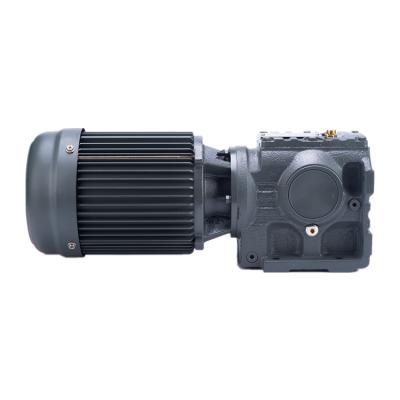 China Wanshsin S Series Helical Worm Gear Reducer Electric For Cutting Paper Machines for sale