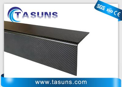 China CNC Machining Carbon Fibre Angle Carbon Fibre Strip For Drone Reinforcement for sale