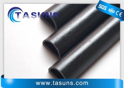 China Pultruded D Shaped Carbon Fiber Tube For Guitar Neck Reinforcing for sale