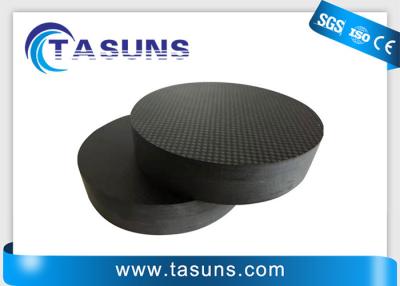 China Autoclave Process CNC Milling 100mm Carbon Fiber Block Round Shaped for sale