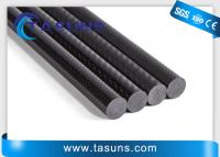 China T300 Pultruded Carbon Fiber Rod With Dupont Delrin Or Screws for sale