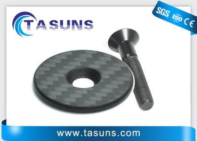 China Matte Carbon Fiber Component For Bike Bicycles Stem Caps for sale