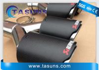 China Dual Matte Carbon Fiber Car Parts Dual Carbon Fiber Exhaust Pipe for sale