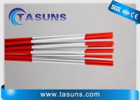 China Pultruded Fiberglass Reinforcement Bars For Snow Marker Stakes With Reflective Tape for sale