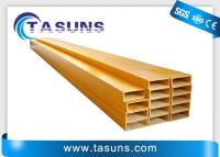 China Safety Yellow Fiberglass Tube Pultrusion Rectangular Tube for sale